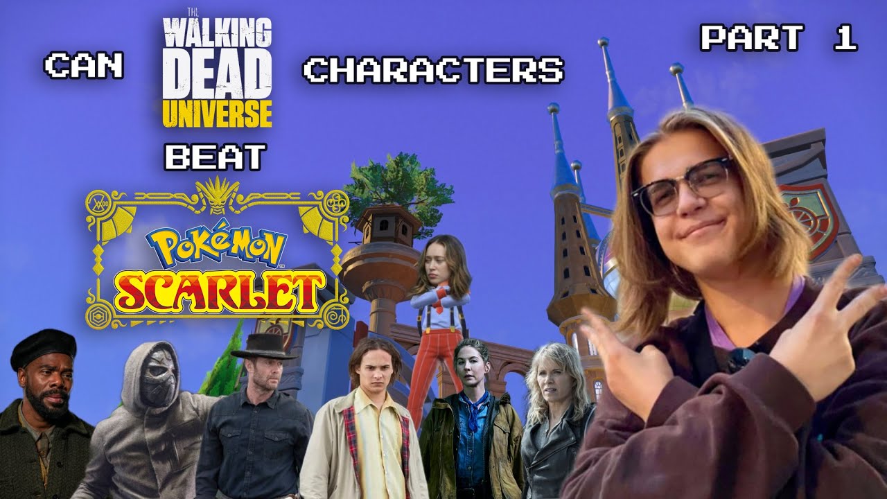 🔴can TWD characters beat Pokemon Scarlet?(Road to the 6th gym) p. 1 ...