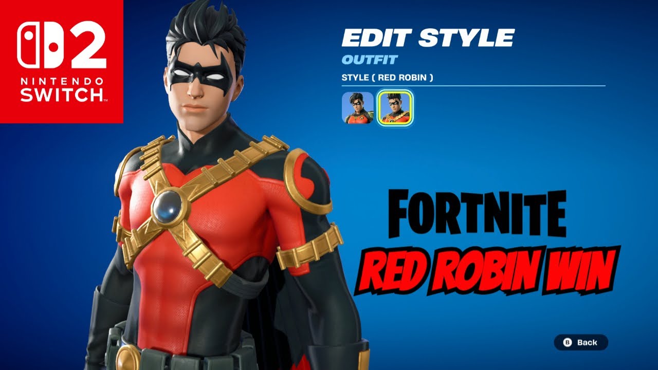 FORTNITE RED ROBIN WIN! NINTENDO SWITCH 2 CHAPTER 6 SEASON 3 - YouTube
