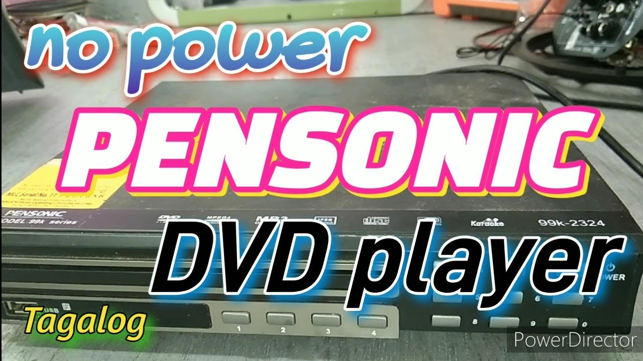 PENSONIC DVD player no power @litsmixtv - YouTube
