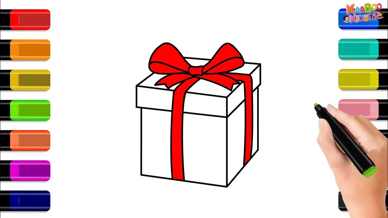 How To Draw Christmas Gift Box | Christmas| Christmas 2022 | Christmas ...