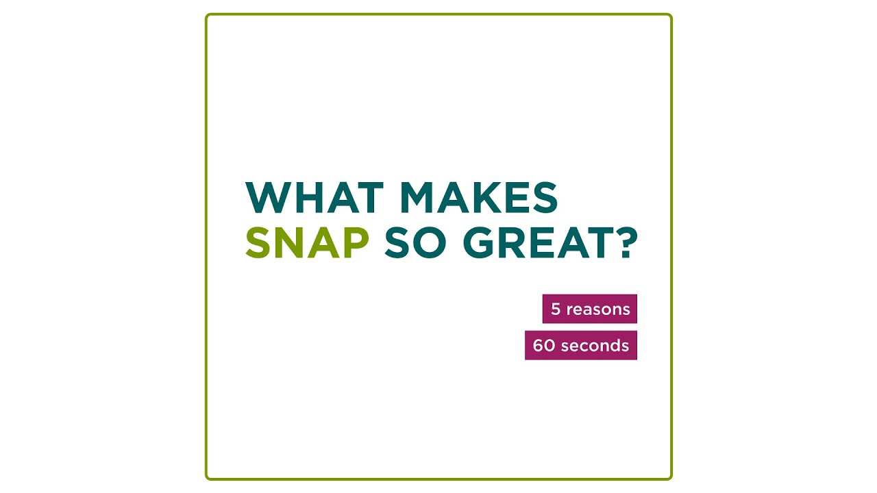 What makes SNAP so great? - YouTube
