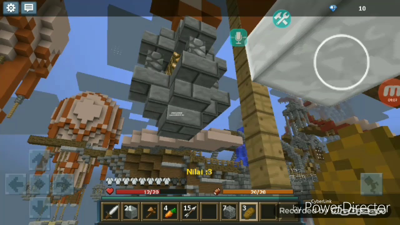 Bermain skywar (blockman) - minecraft Indonesia. Part 1 - YouTube