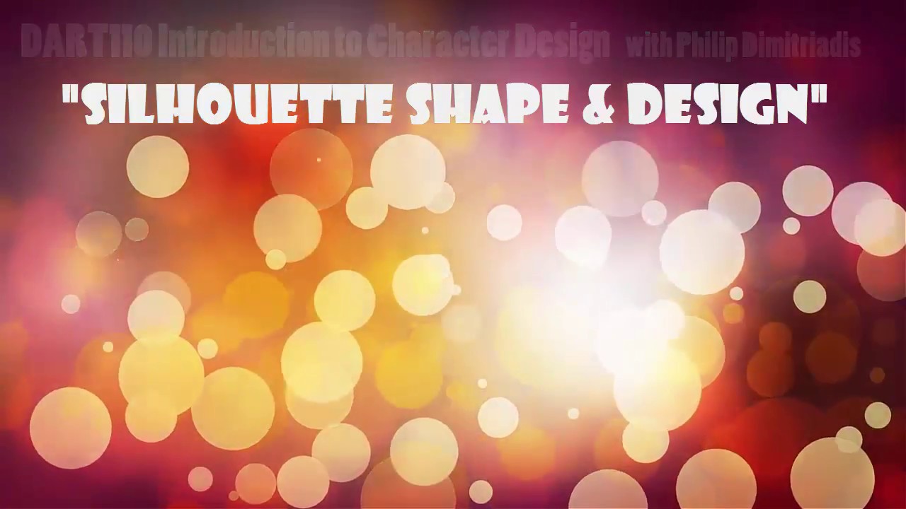 Silhouette Lecture for Character Design - YouTube