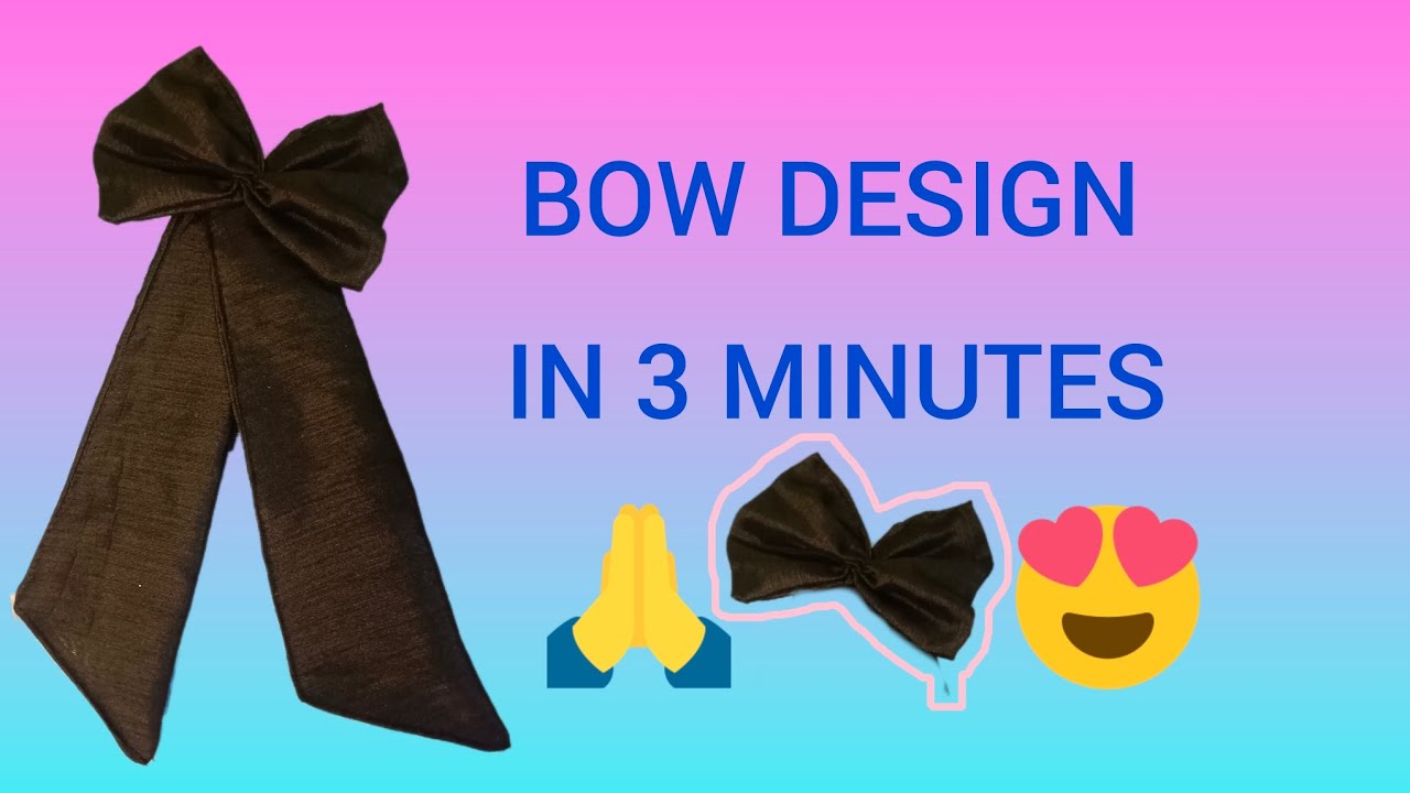 SIMPLE BOW DESIGN @sonidesingn - YouTube