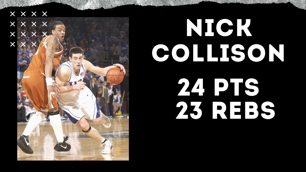 Nick Collison Full Highlights vs. Texas | 1/27/03 | 24 Pts, 23 Rebs ...