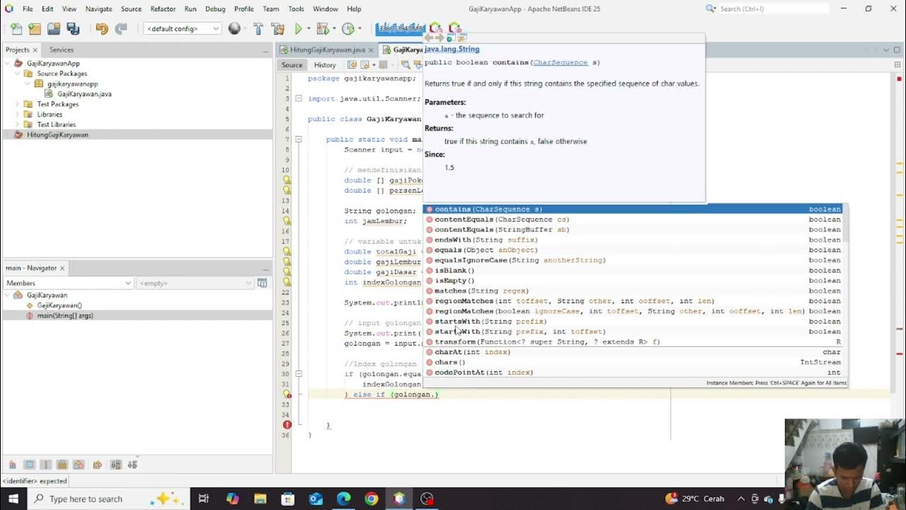 Tugas 3 Algoritma Pemograman | Netbeans | Java | UT Surabaya - YouTube