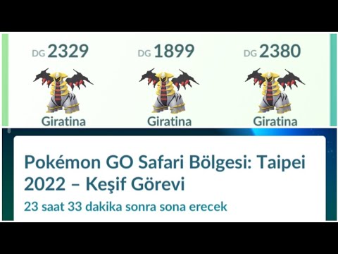 GİRATİNA AKIN ve   Pokémon GO Safari Bölgesi: Taipei 2022 - Keşif Görevi Tamamlandı!