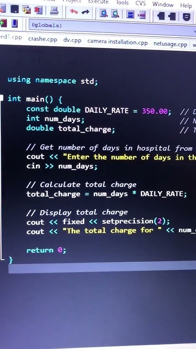 Daily Hospital Rate C Coders Coding Codinglife Codemasters Codingninja Codelife Code