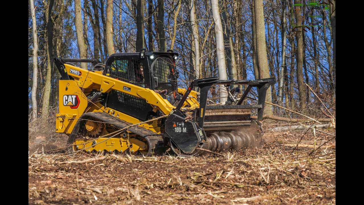 Rubinen mulchen mit Deltalader/ 100% CAT/ CAT 299D3 XR/ CAT Mulcher ...