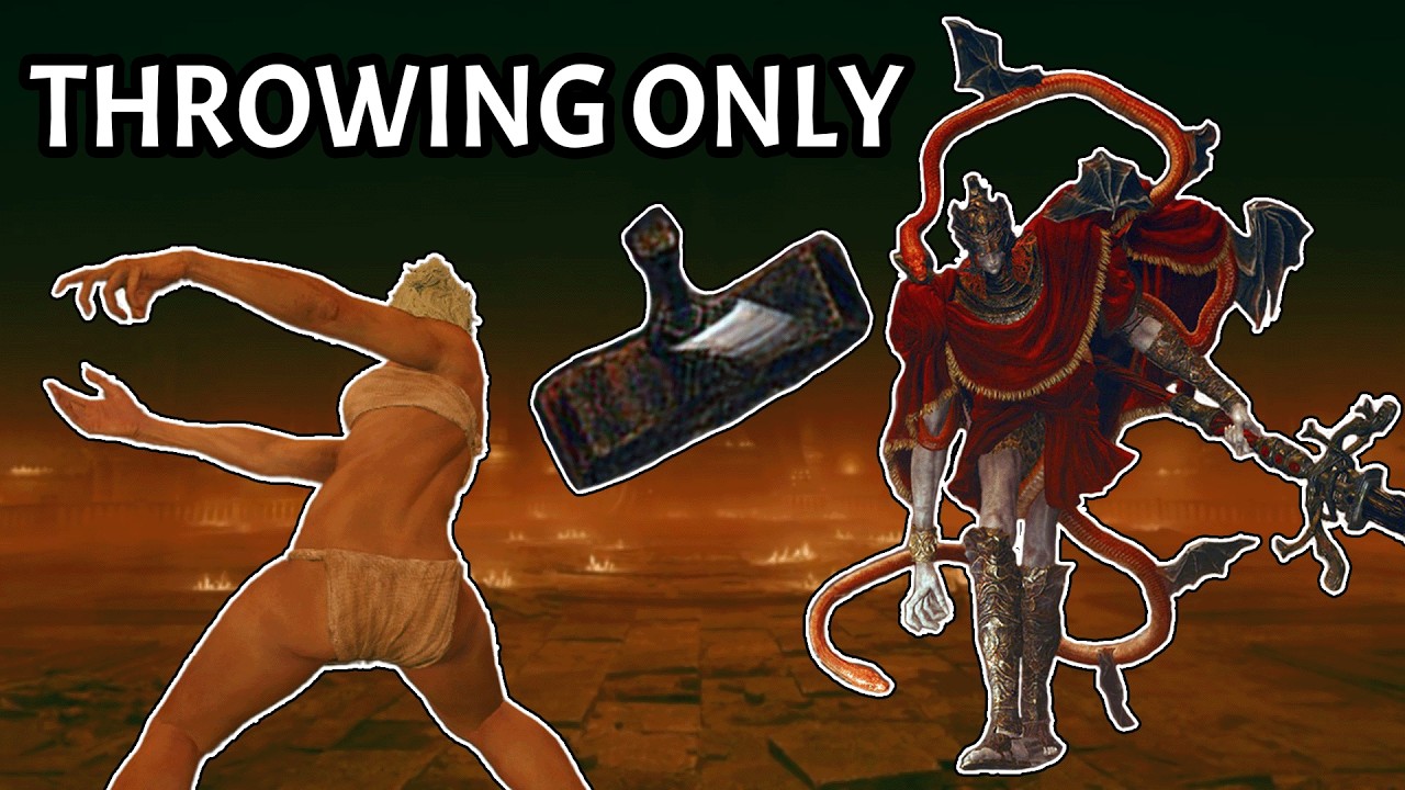 I beat the Elden Ring DLC using ONLY the THROWING WEAPONS - YouTube