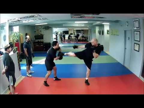 Jun Fan JKD Focus Pads: Trapping to Kickboxing - YouTube