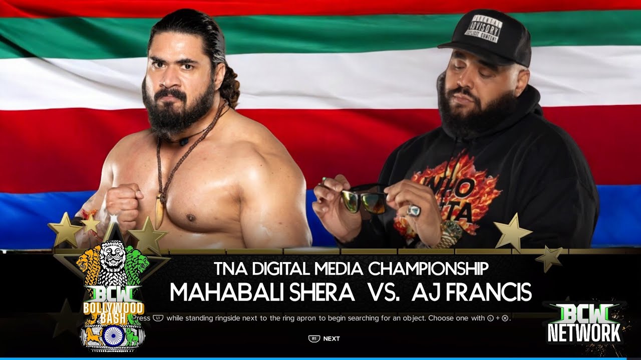 [BCW: BOLLYWOOD BASH (Pre-Show)] Mahabali Shera vs A.J. Francis {TNA ...