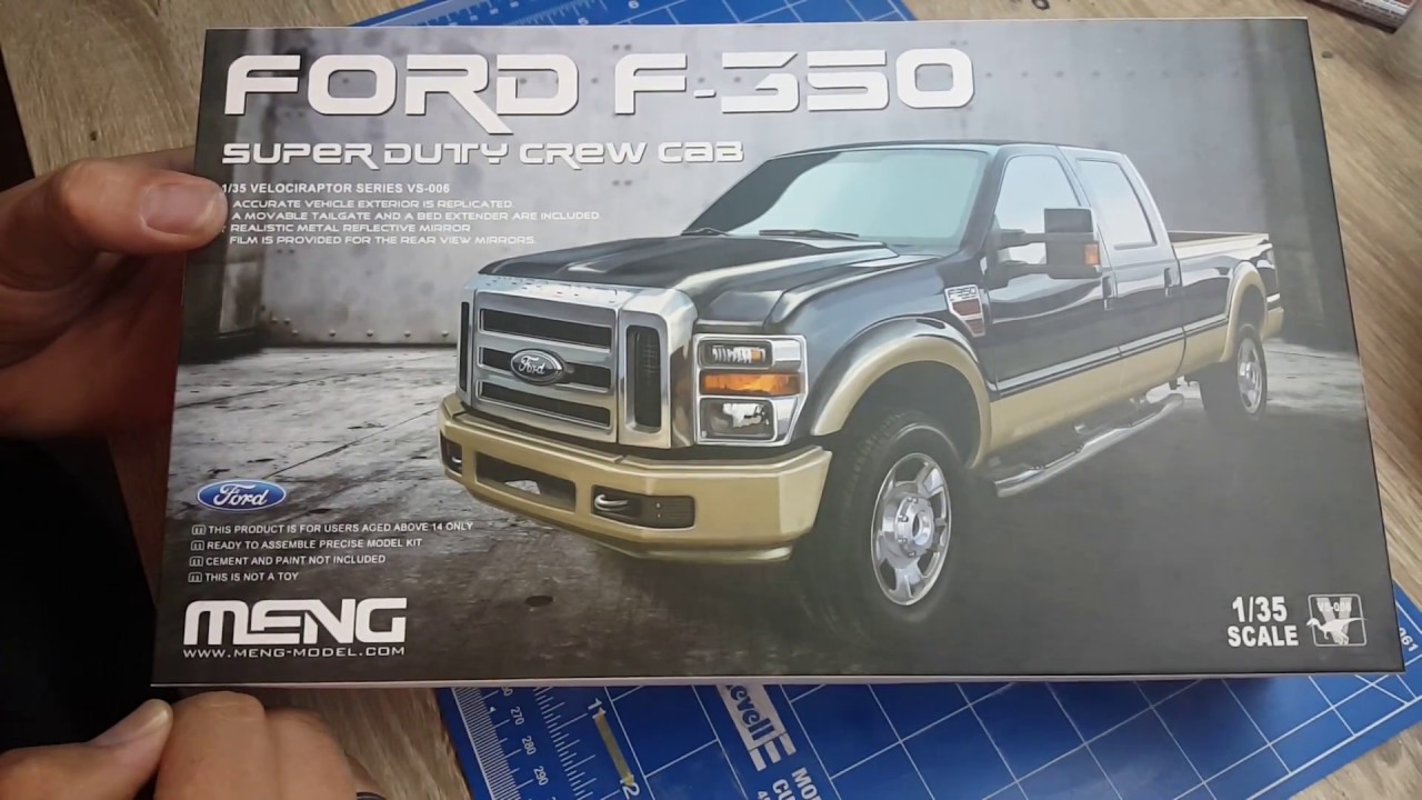 MENG Ford F 350 in 1/35 scale inbox review - YouTube