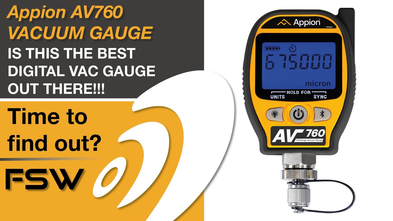 Appion AV760 Vacuum Gauge - YouTube