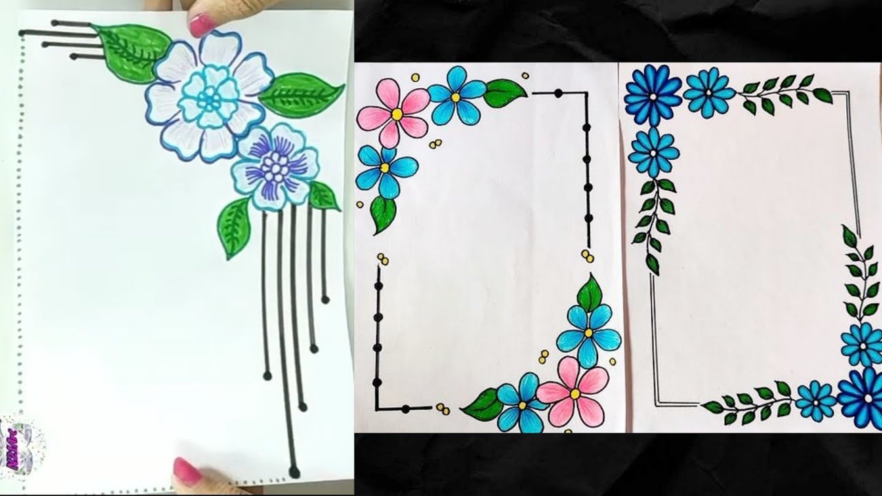 3 In 1 Amazing Border Design For Front Page || Awesome Border Design ...