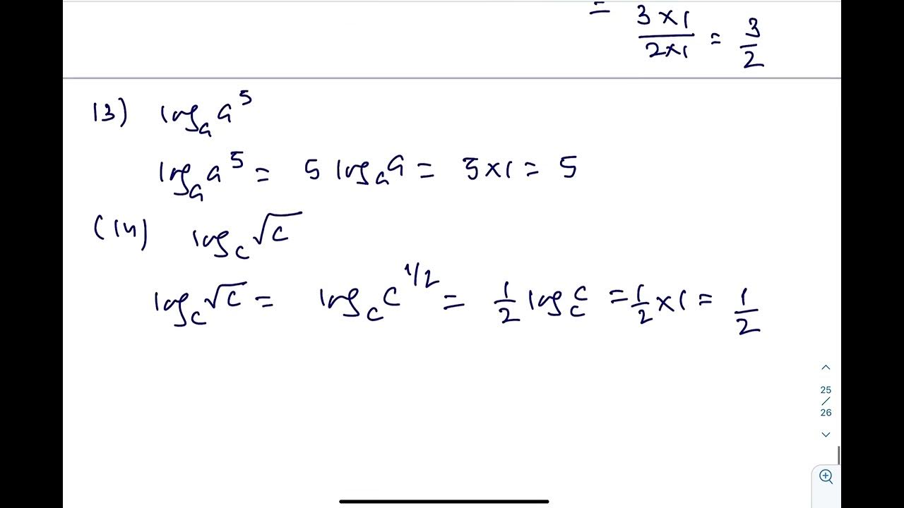 Logarithm - Examples 2 - YouTube