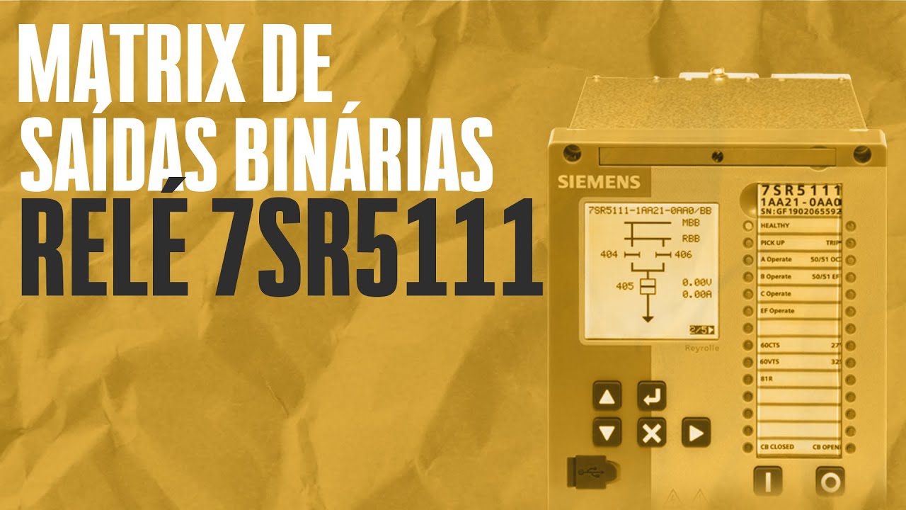 Matrix de Saídas Binárias Relé 7SR5111 - YouTube