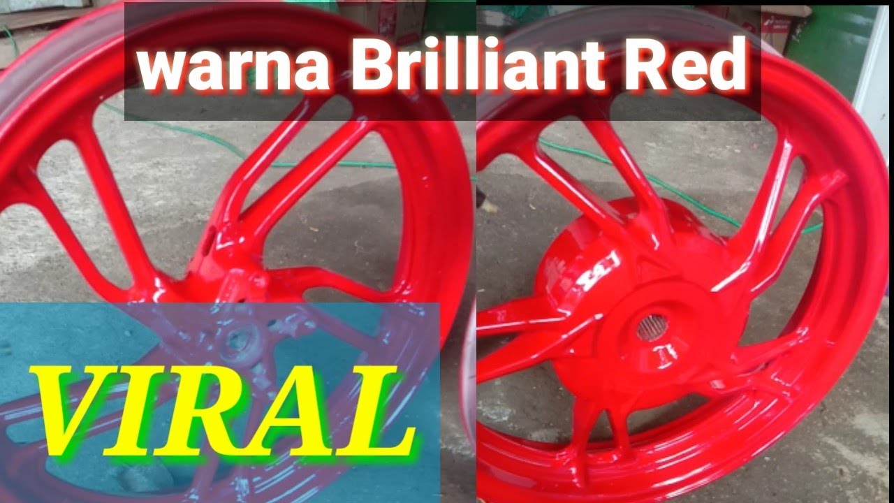 Cat merah( Brilliant Red) merah menyala - YouTube