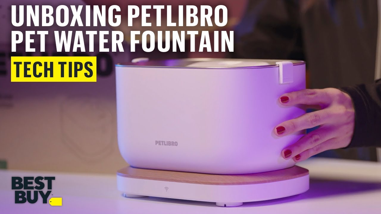 Unboxing the PETLIBRO Dockstream App Monitoring Pet Water Fountain – Tech Tips from Best Buy ...