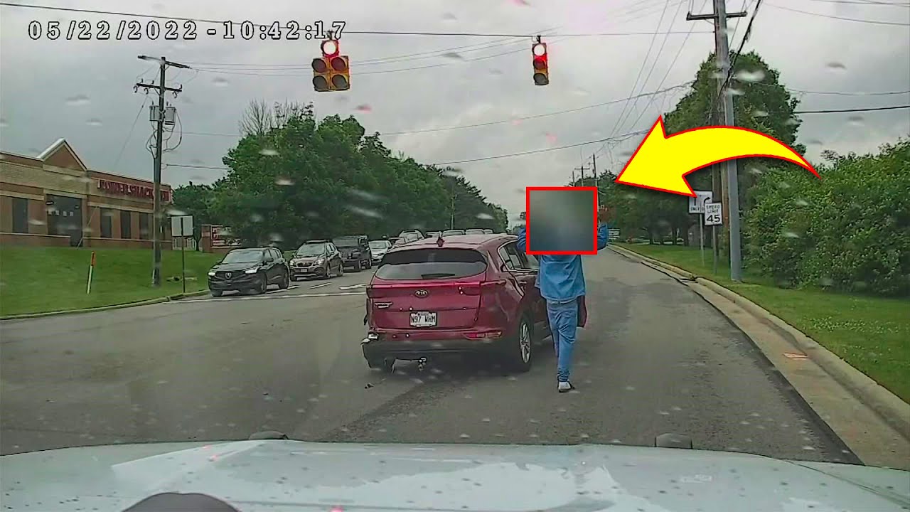 10 Scary Encounters Caught On Police Dashcam - YouTube