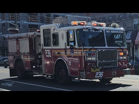 FDNY Engine 236 Responding On Pitkin Ave In Cypress Hills, Brooklyn ...