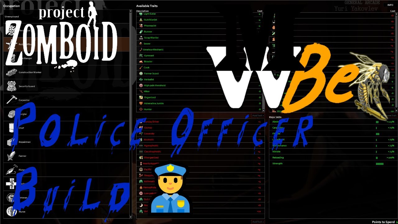 Project Zomboid - Police Officer Build (2021) - YouTube