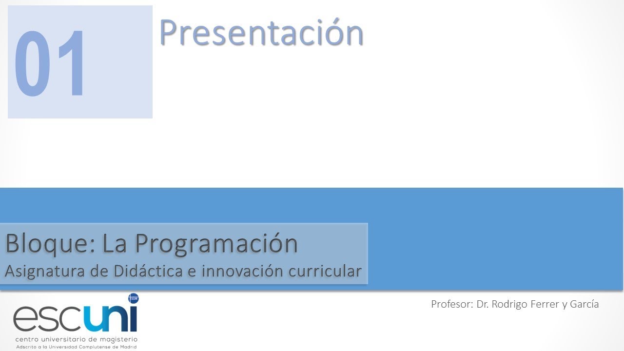 01 Presentación del Bloque de Programación - YouTube