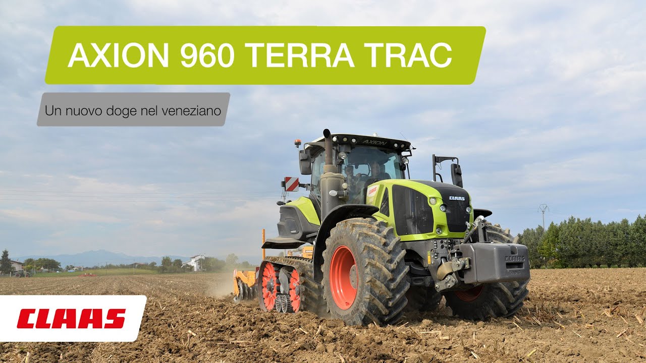 CLAAS In Campo 2020- AXION 960 TT nel veneziano - YouTube