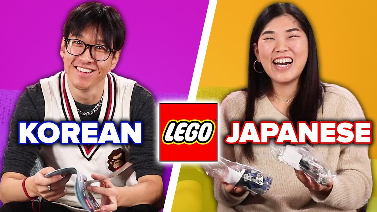People Try Building A Lego Set While Speaking Different Languages