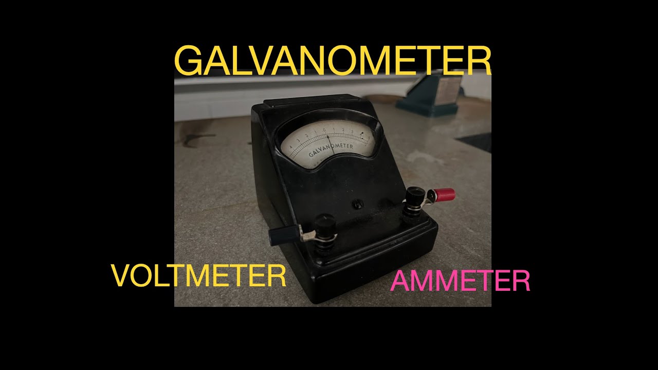 Make an Ammeter and a Voltmeter from a Galvanometer - YouTube