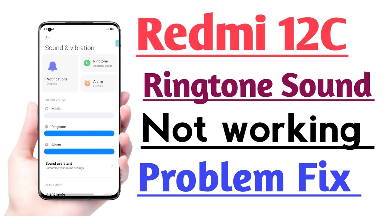 Redmi 12C Ringtone Sound Not Working Problem Solve Hidden trick - YouTube