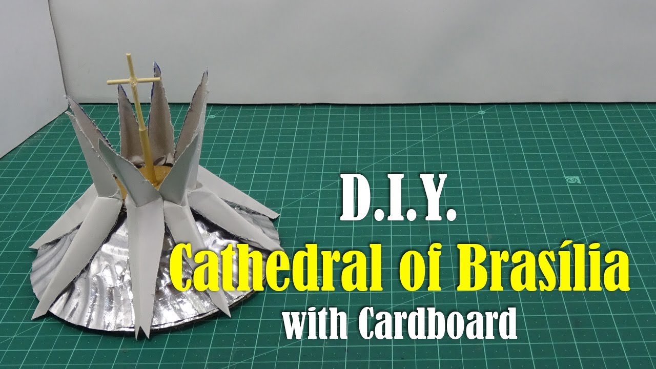 How to Make Cathedral of Brasília with Cardboard - DIY - YouTube