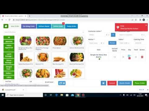 Online Restaurant Management System - YouTube