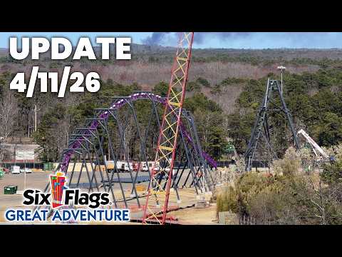 Project Purple's Tower is RISING at Six Flags Great Adventure! | Update 4/11/26