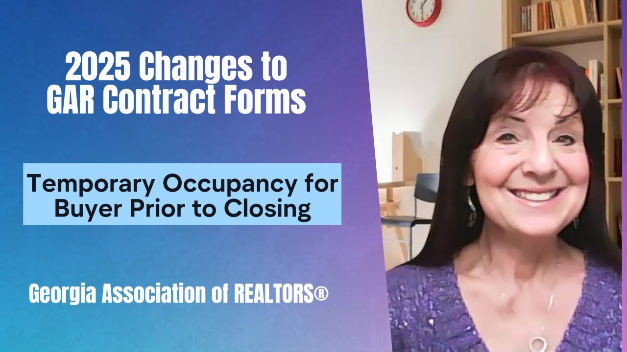 📝2025 GAR Changes - Buyer Moving in Prior to Closing 📝 ...