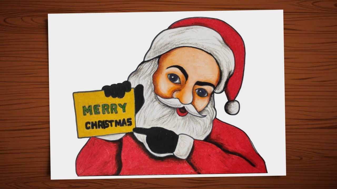 Santa Claus Drawing || Santa Drawing || Christmas Drawing Santa - YouTube