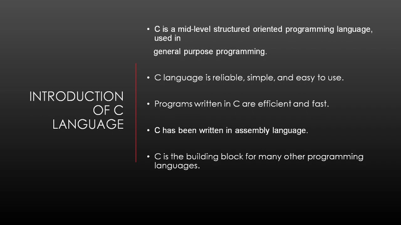 C Language In Hindi YouTube C Language In Hindi YouTube