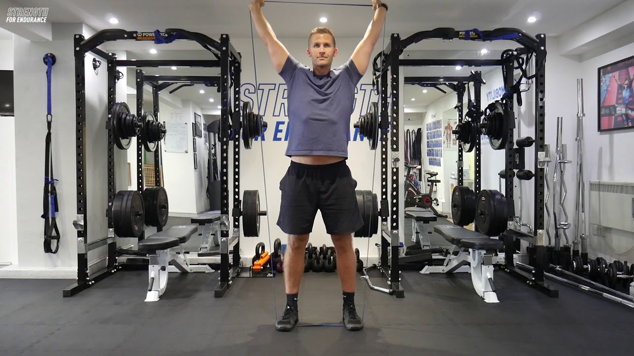 Band Overhead Press - YouTube