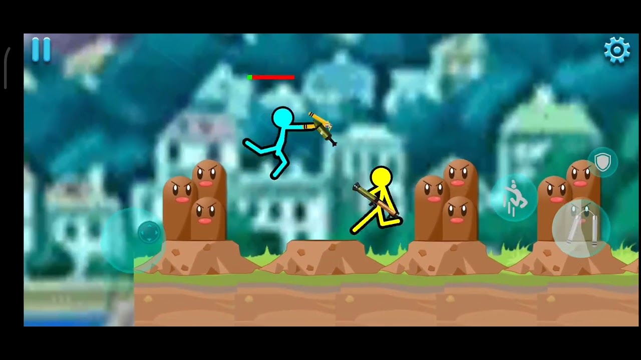 playing stick man classic - YouTube