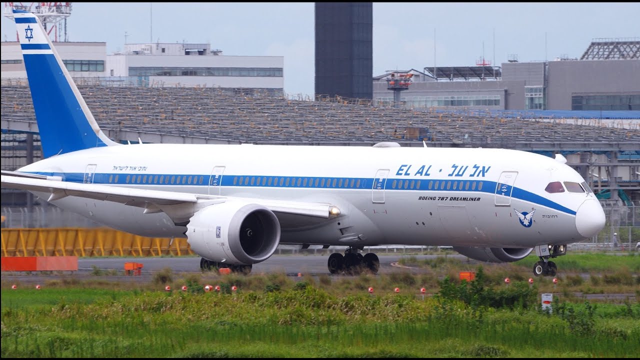 El Al Retro Livery Boeing 787-9 4X-EDF Takeoff from Narita 16R | NRT/RJAA | El Al Israel ...