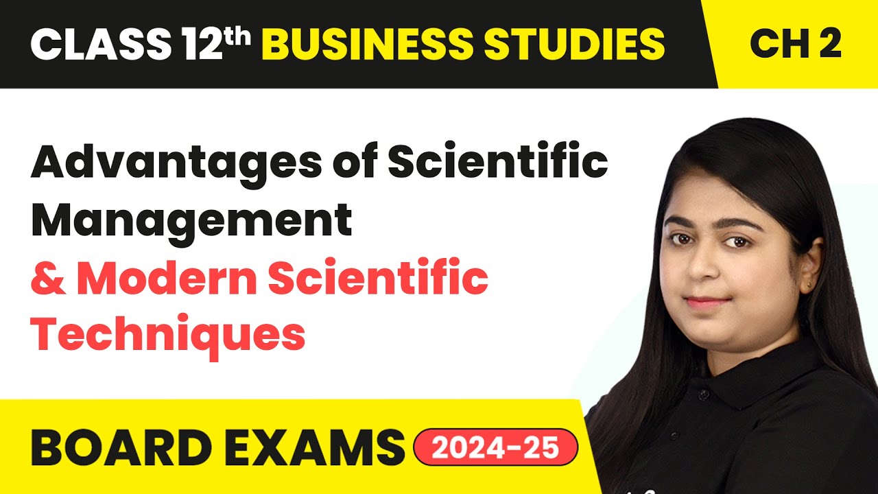 Advantages of Scientific Management & Modern Scientific Techniques ...