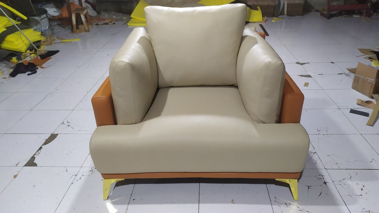 Cara Membuat Sofa Minimalis 1seater model baru | Single Sofa Design ...