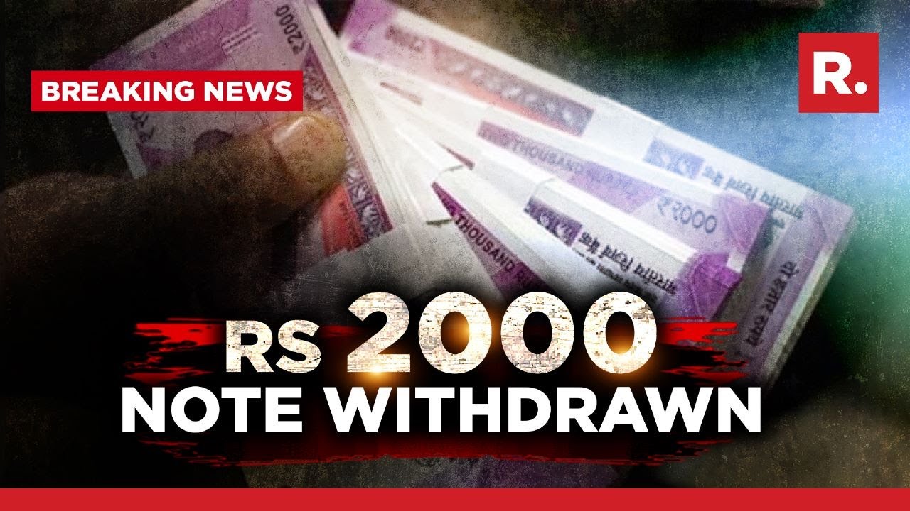RBI Withdraws ₹ 2000 Notes, To Be Legal Tender Till September 30 - YouTube