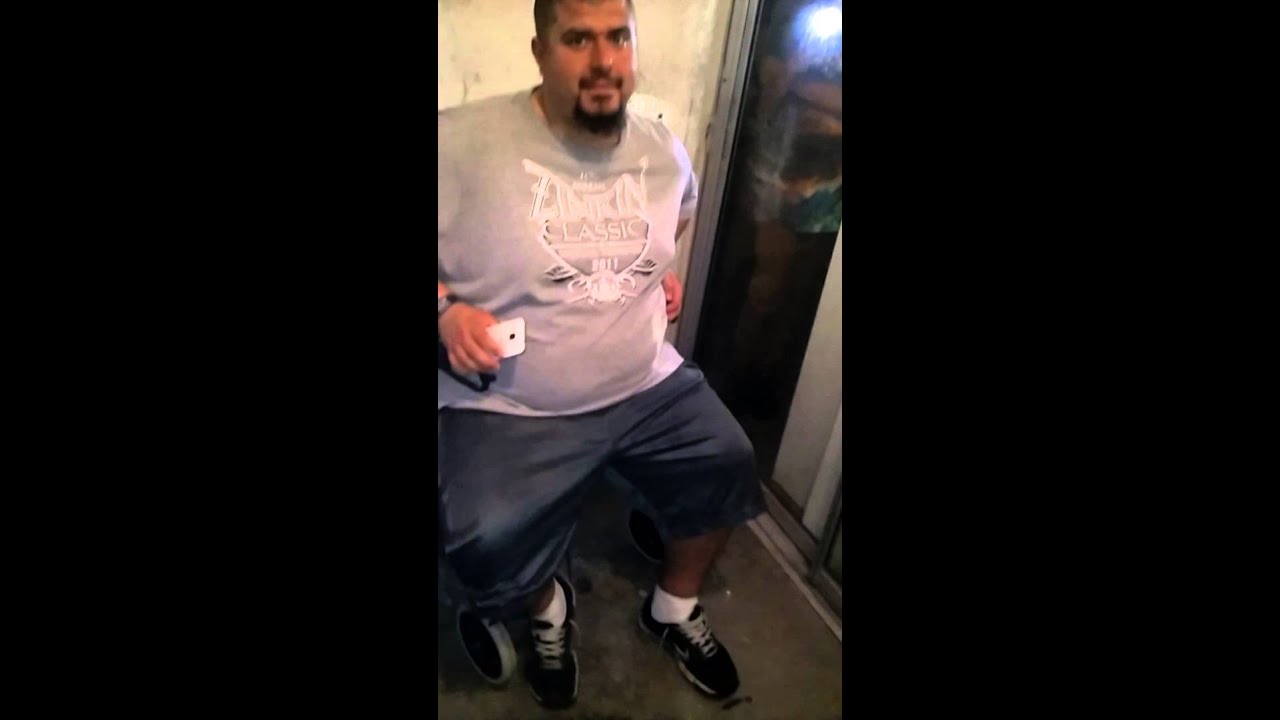Fat man stuck in chair !!! - YouTube