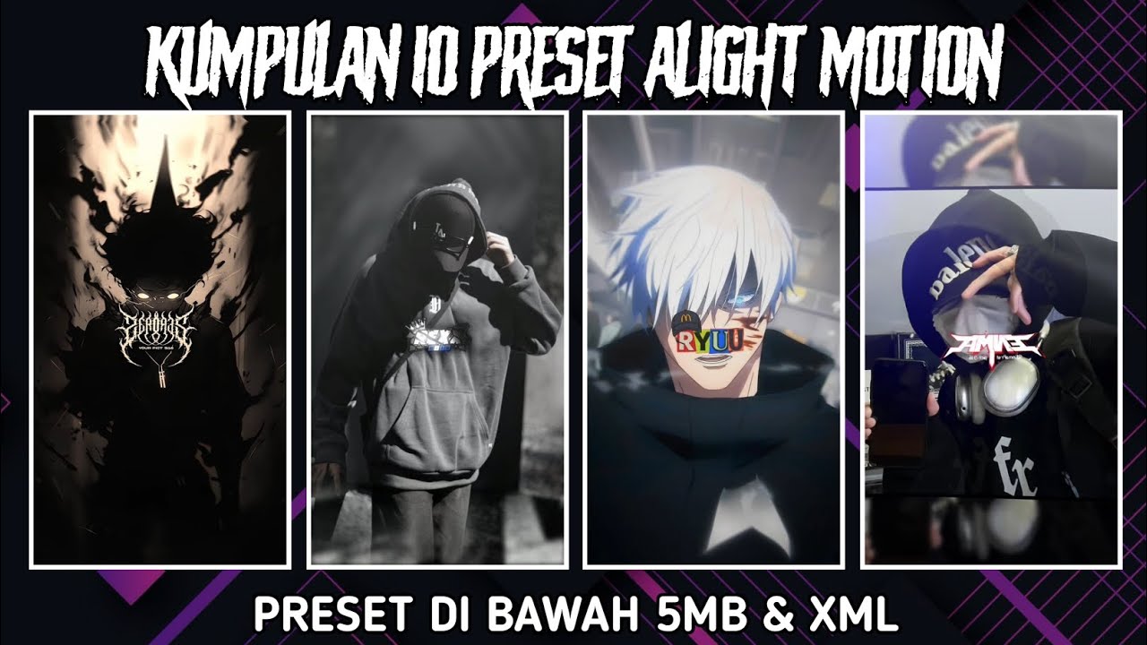KUMPULAN 10 PRESET ALIGHT MOTION DI BAWAH 5MB & XML | PAKE FOTO | VIRAL TIKTOK - YouTube