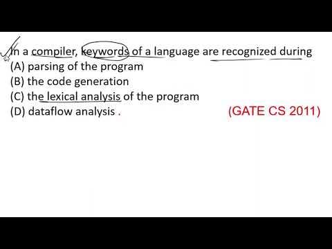 Compiler Design PYQ Gate CSE 2011 - YouTube