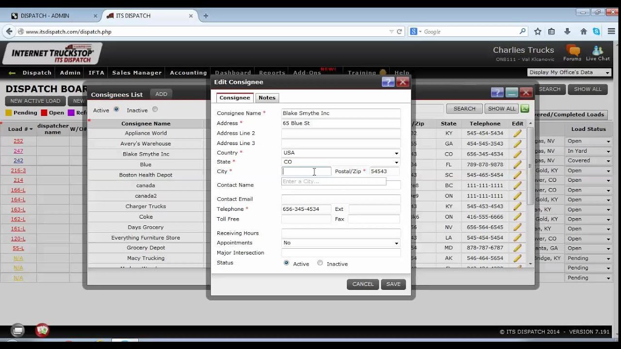 how to add a consignee - YouTube