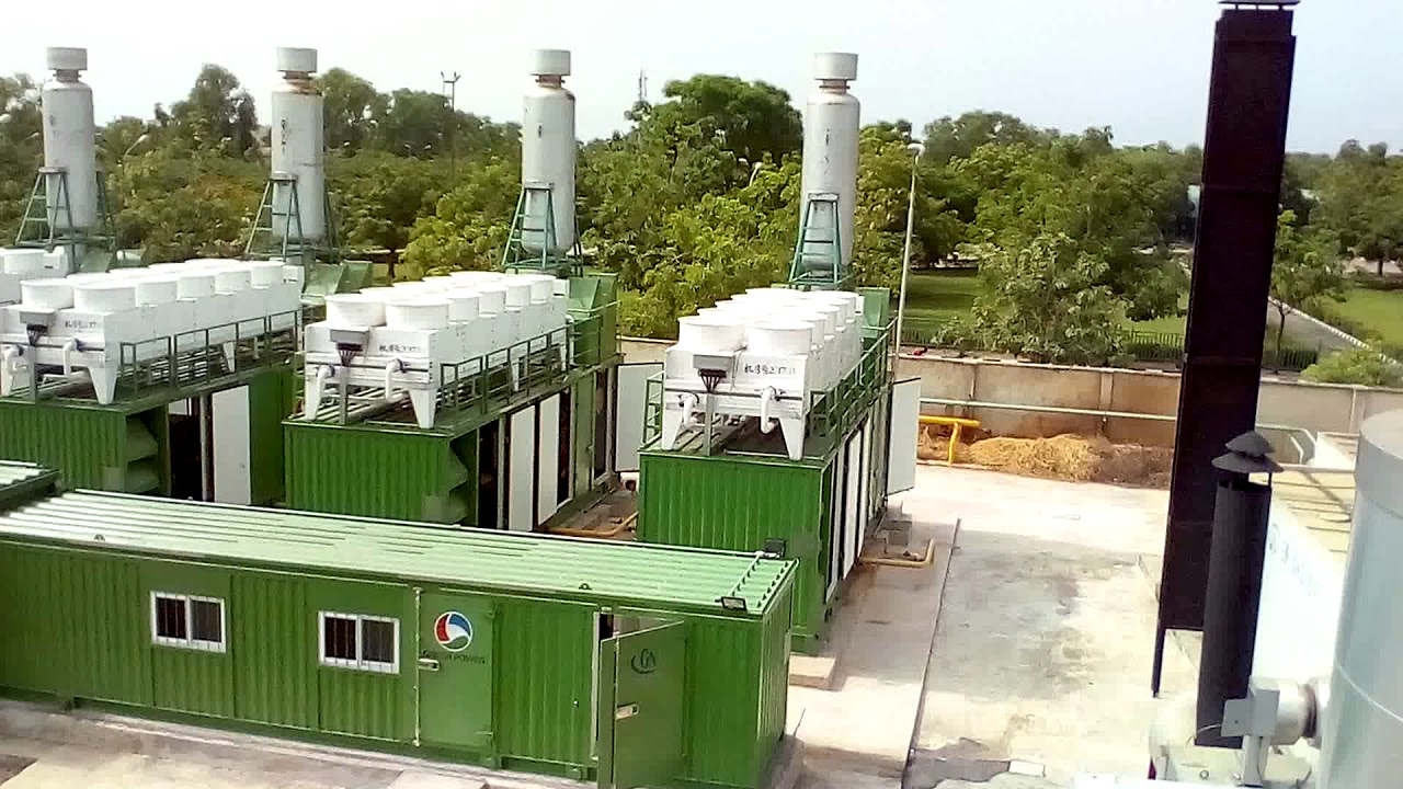 6MW gas engine power plant - YouTube