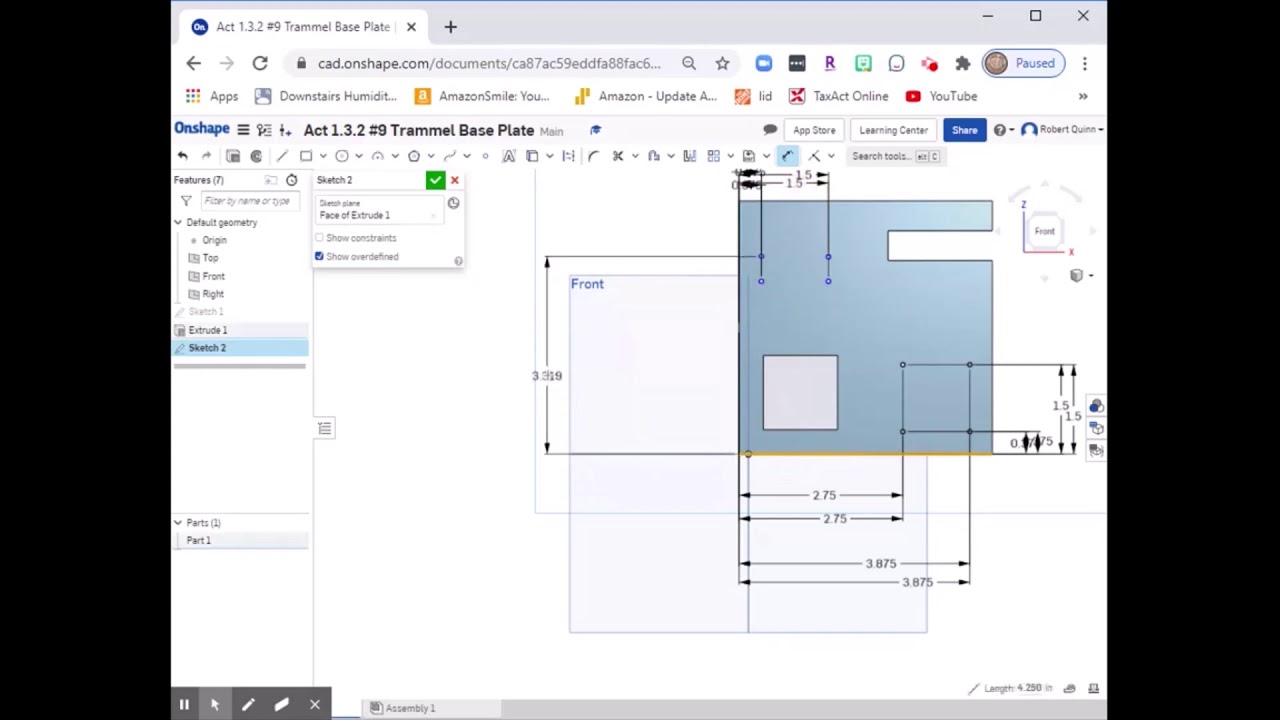 Act 1 3 2 #9 Trammel Base - YouTube