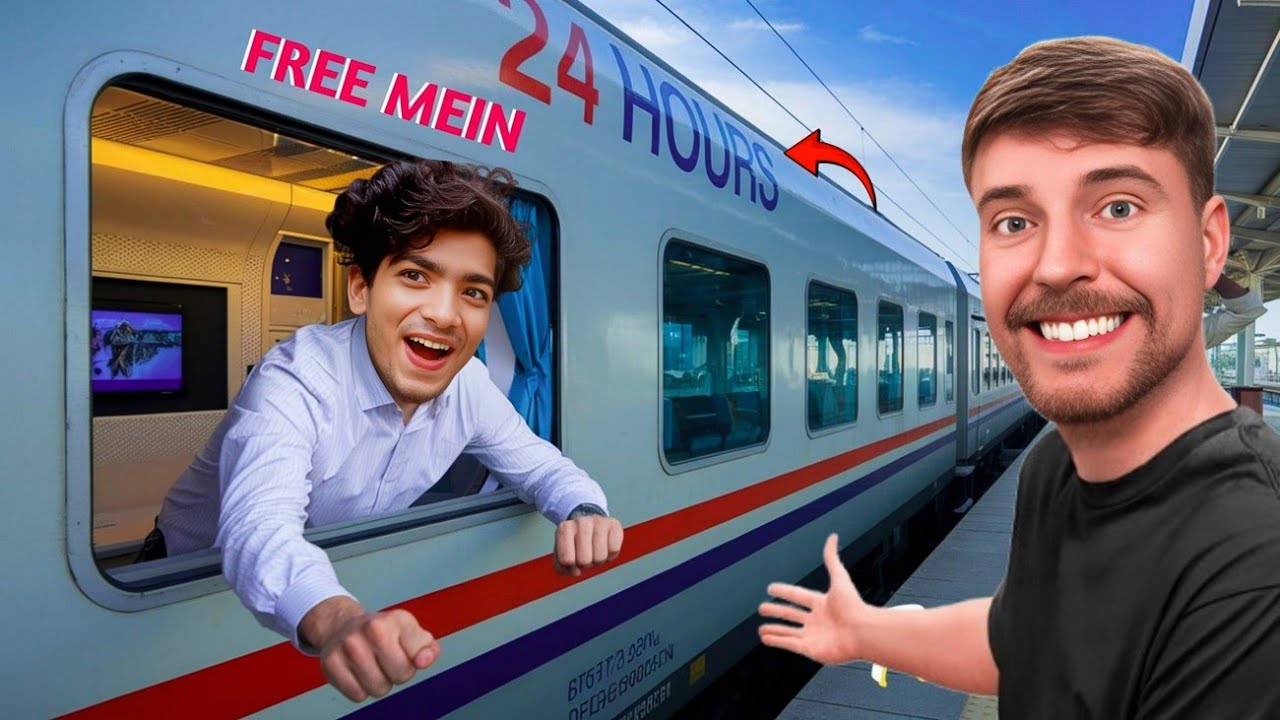 Mr Beast ka Challenge: Train Mein Bina Ticket 24 Hours Ka Survival ...